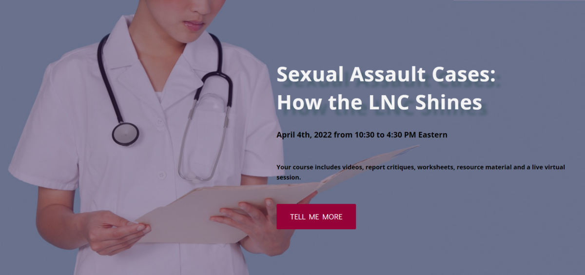 487 Sexual Assault Cases And The LNC - Teresa Devitt Lynch - Legal ...
